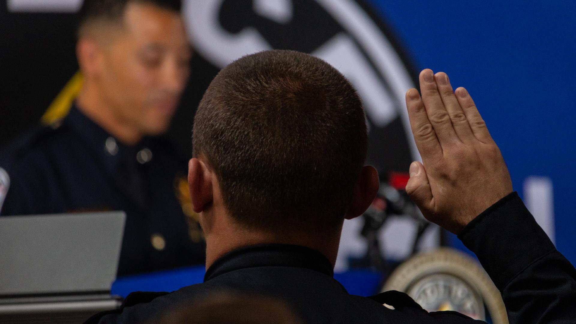 9 new recruits sworn into LMPD in smallest class in years | whas11.com