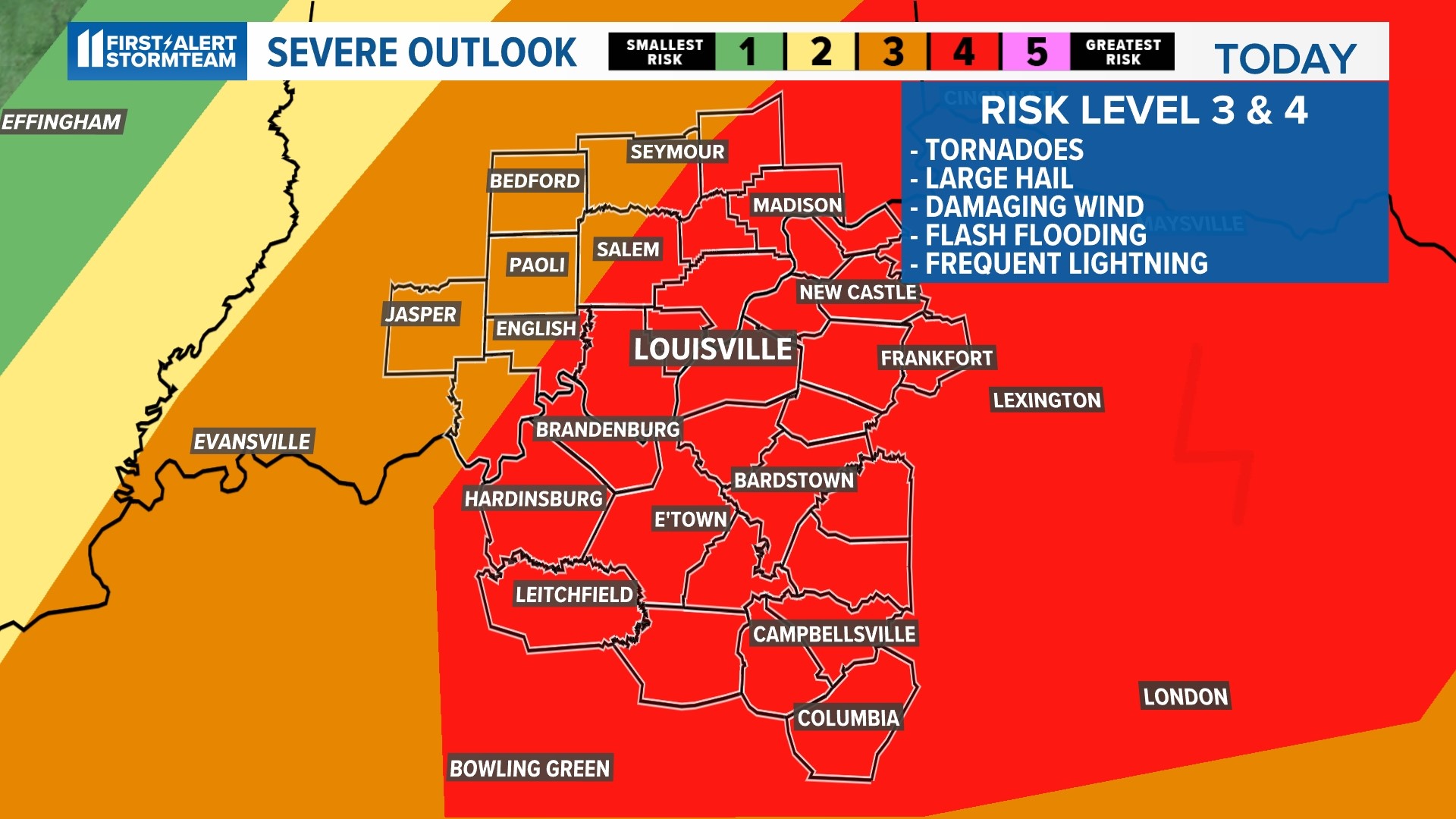 Tornado chances for Kentucky and Indiana Tuesday | whas11.com