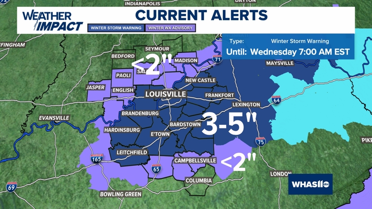 Winter storm warning for Kentucky | How much snow is expected? | whas11.com