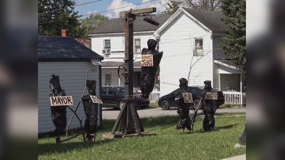 Stanton man arrested for 'threatening' Halloween display | whas11.com