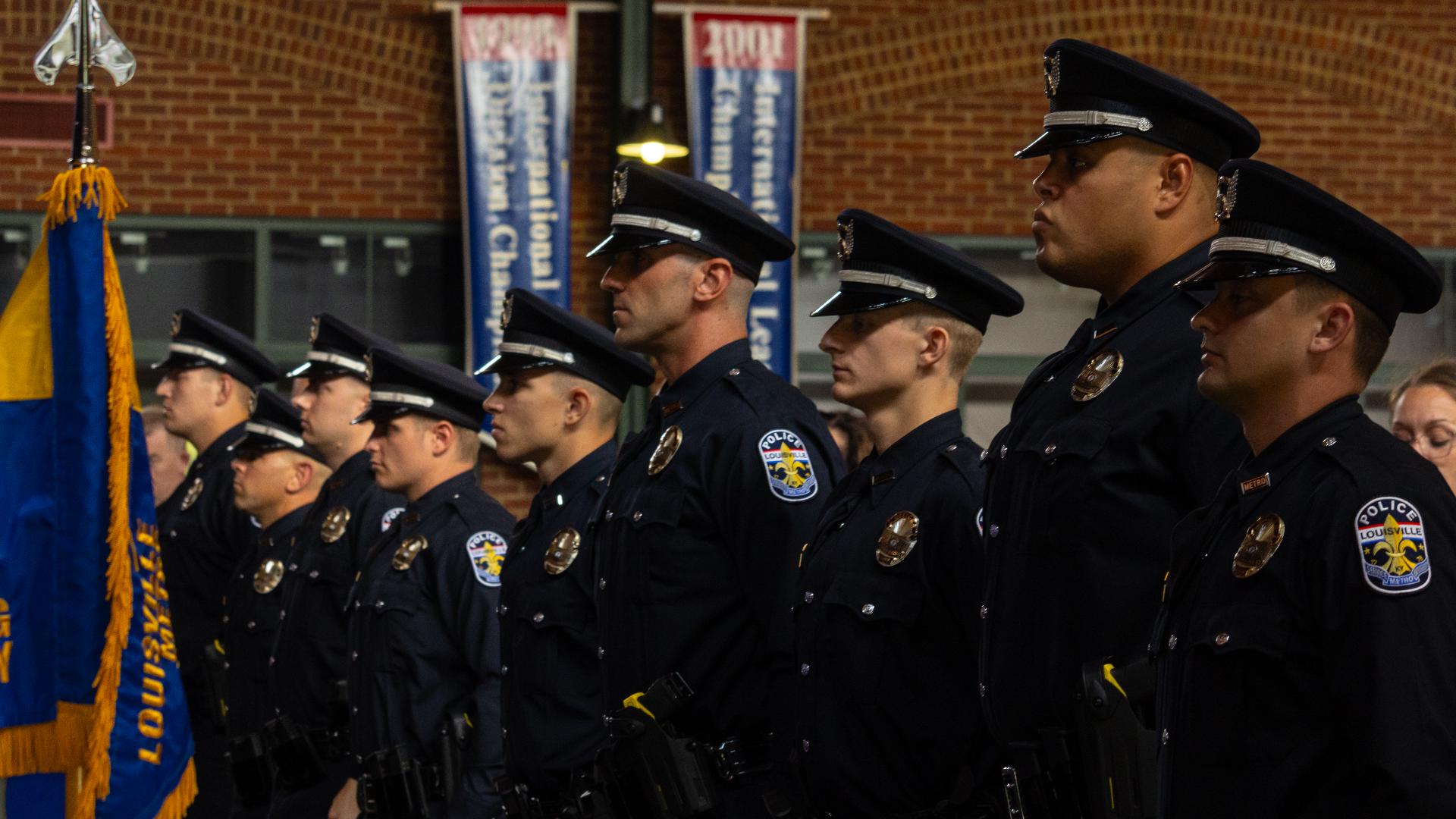 9 new recruits sworn into LMPD in smallest class in years | whas11.com