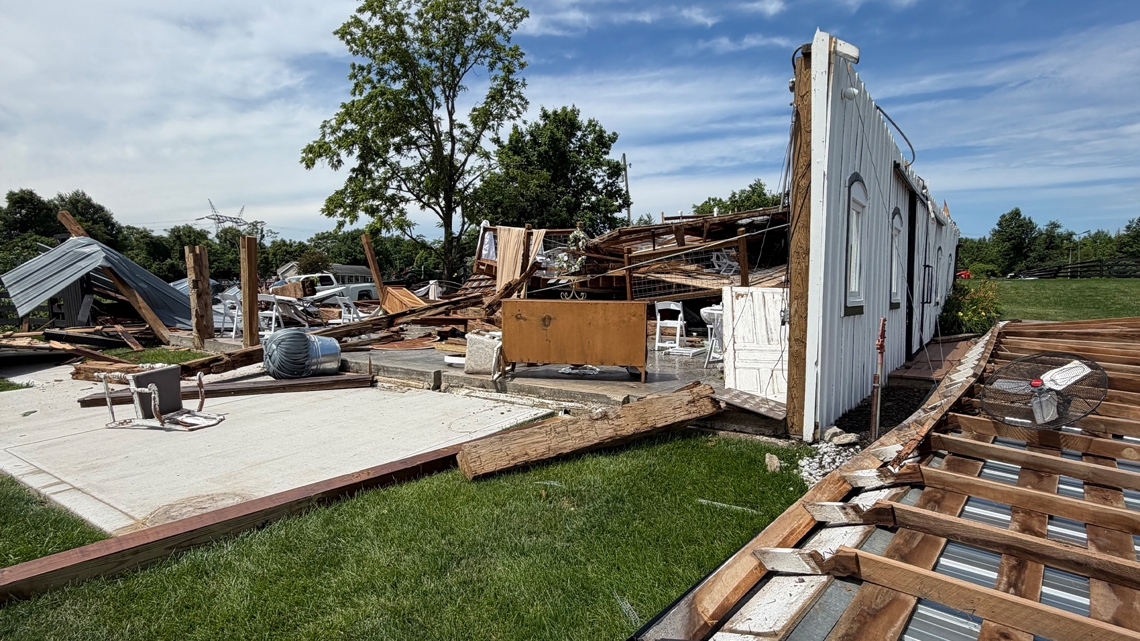 NWS: At least 2 tornadoes caused damage in southern Indiana | whas11.com