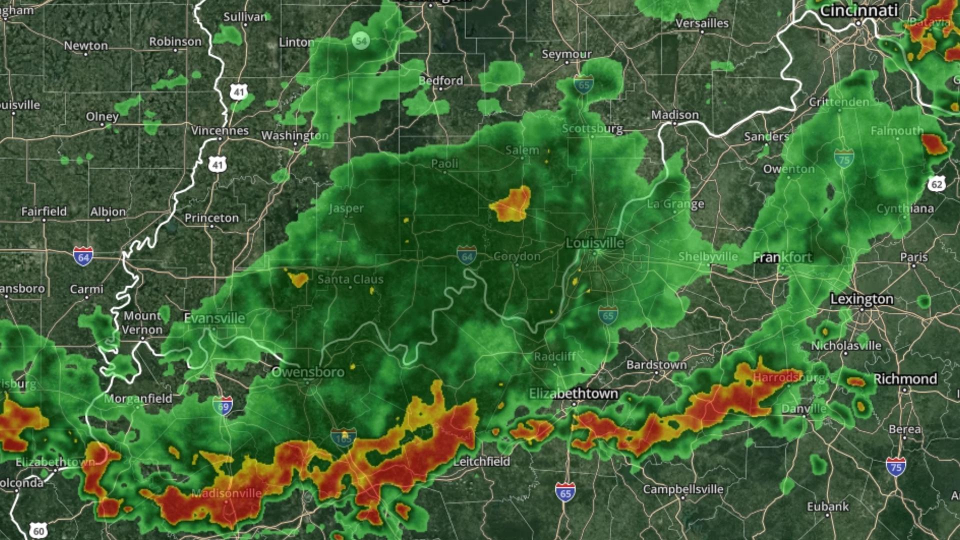 RADAR: Track strong to severe storms in Kentucky and southern Indiana ...