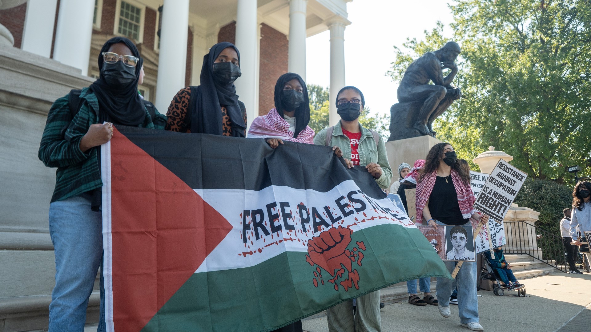 Student groups protest Palestinian treatment | whas11.com