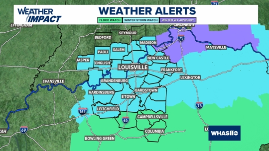 How much snow is expected Tuesday in Louisville, Kentucky? | whas11.com