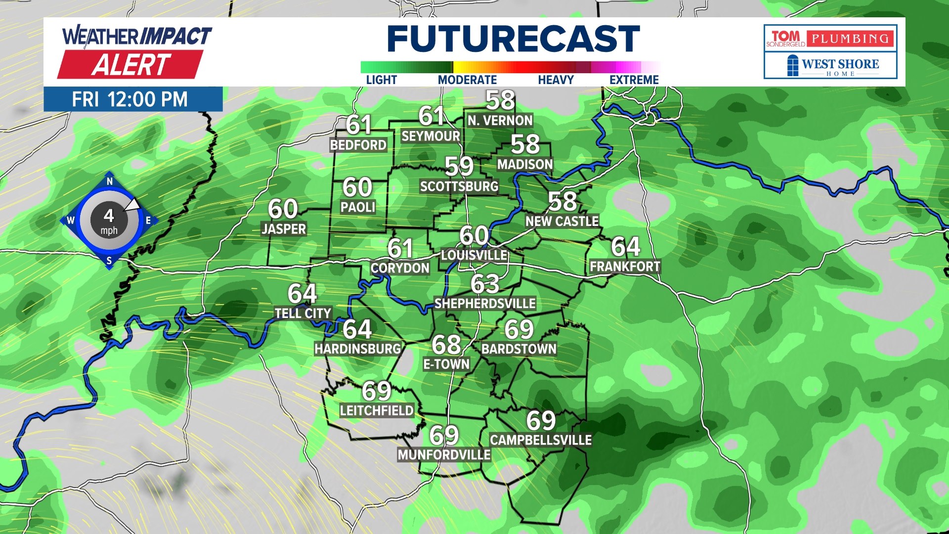 Widespread rain Friday with some strong storms possible | Weather ...