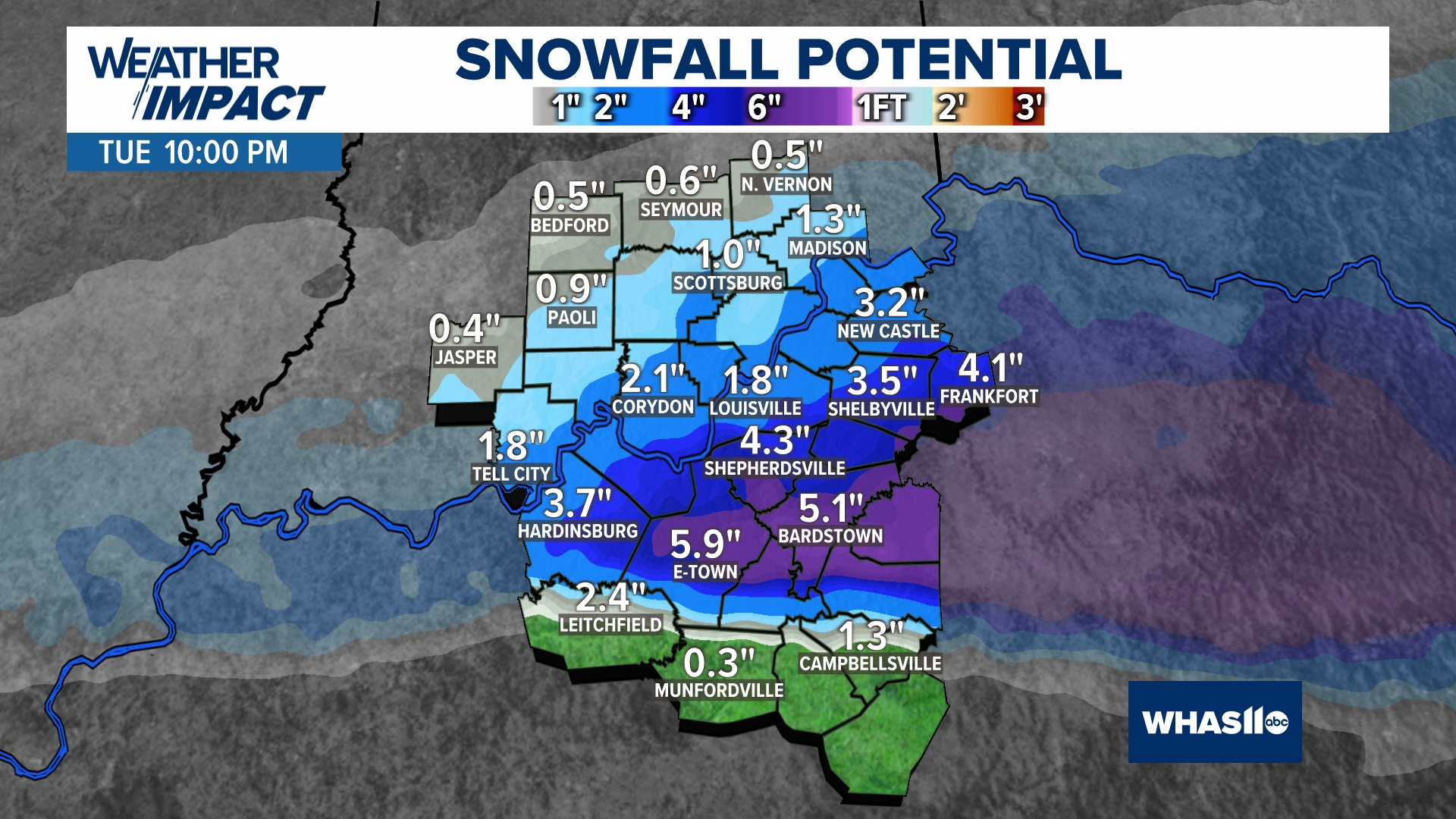 How much snow is expected in Louisville? Region under winter storm ...