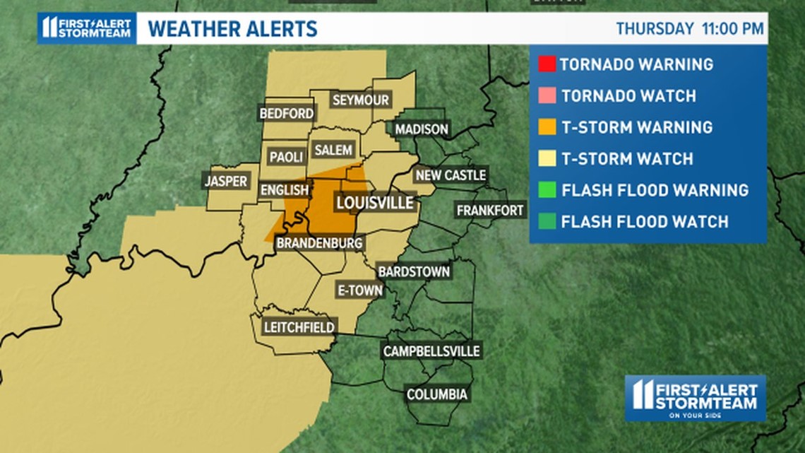Severe weather watches, warnings in Kentucky and Indiana | whas11.com