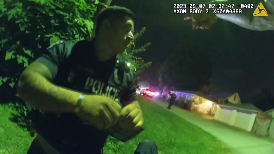 Graphic bodycam video shows LMPD officer shot in Chickasaw | whas11.com