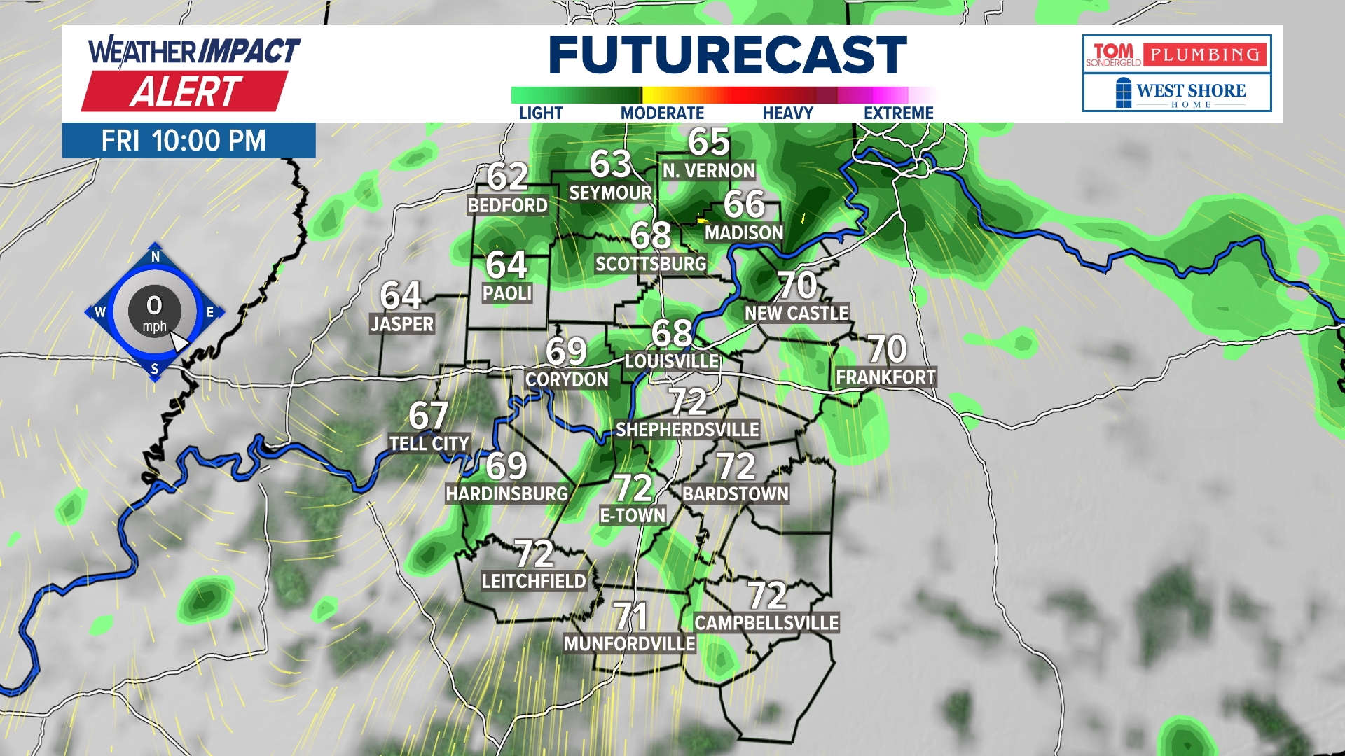 Widespread rain Friday with some strong storms possible | Weather ...
