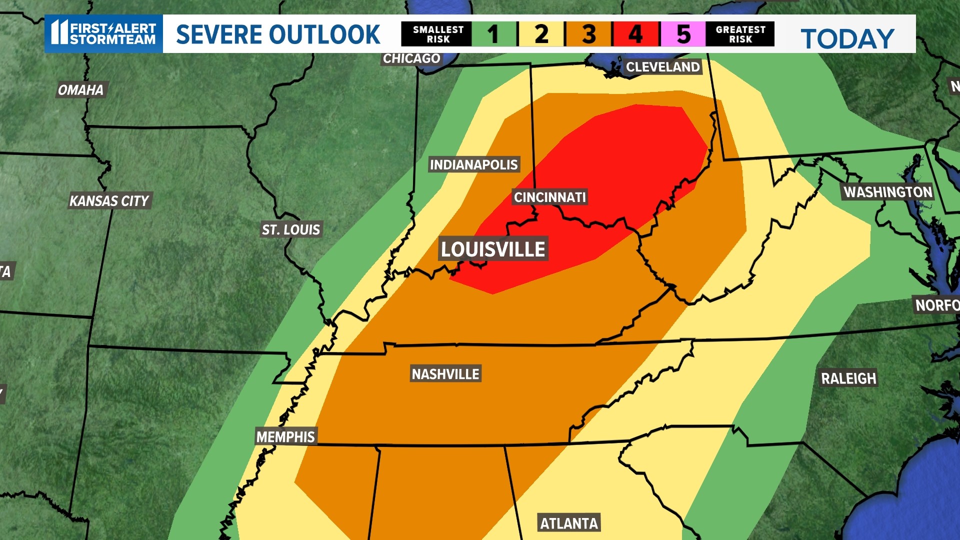 Strong storms moving through Louisville area; what to know | whas11.com