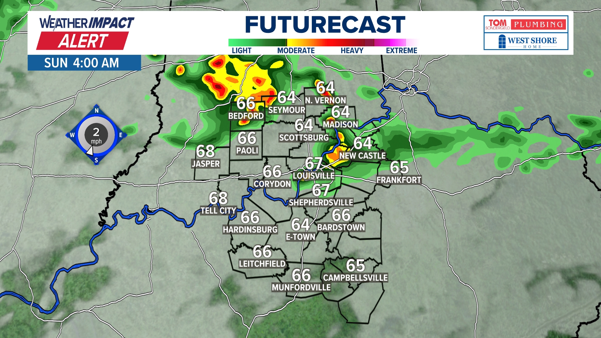 Strong to severe storms possible in Kentucky and southern Indiana ...