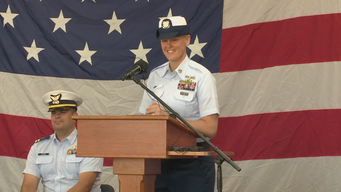 First woman takes control of U.S. Coast Guard in Louisville | whas11.com