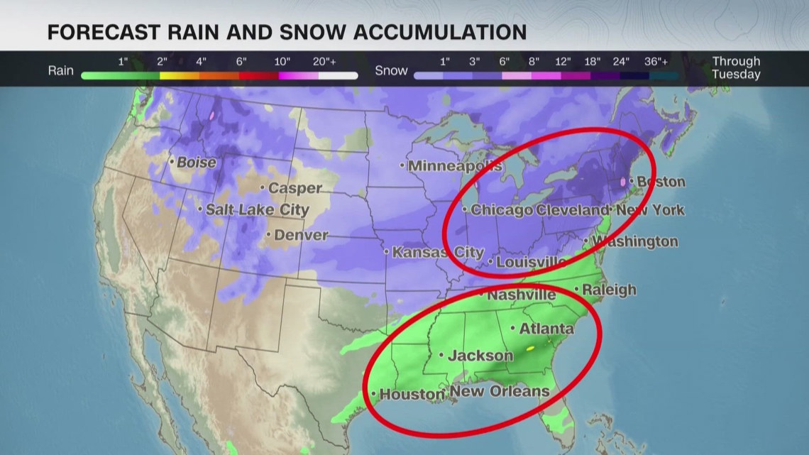 Winter storm systems impacting post-holiday travel | whas11.com
