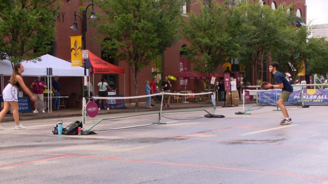 Pickleball joy fills Louisville's streets in summer heat | whas11.com