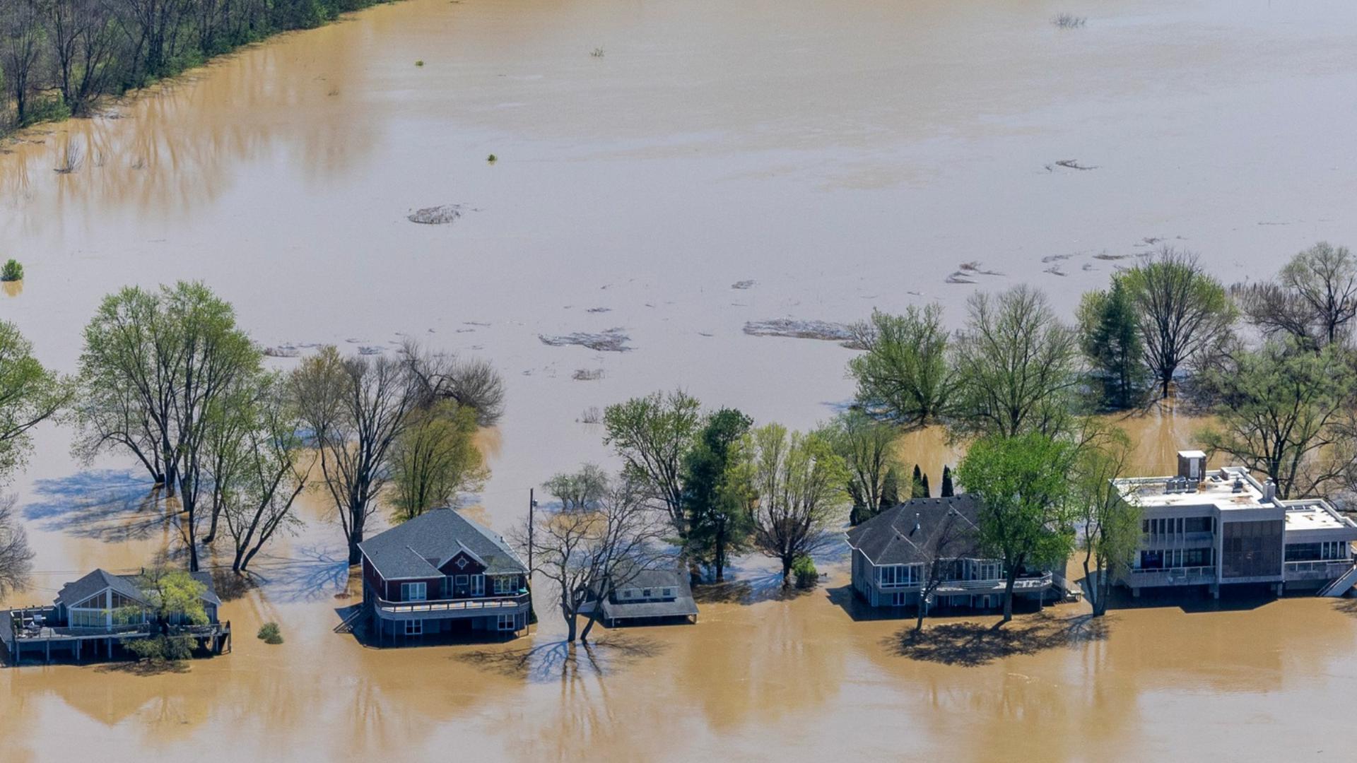 PHOTOS: LMPD shares aerial images of Ohio River flooding | whas11.com