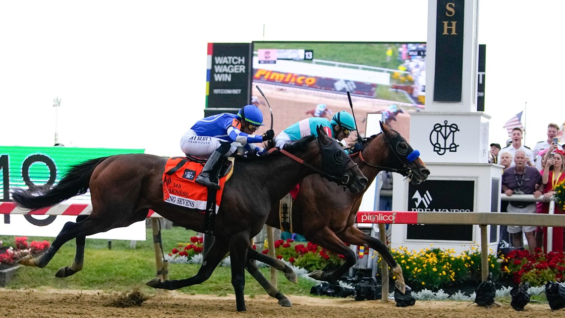 National Treasure finishes 1st in 148th Preakness Stakes | whas11.com