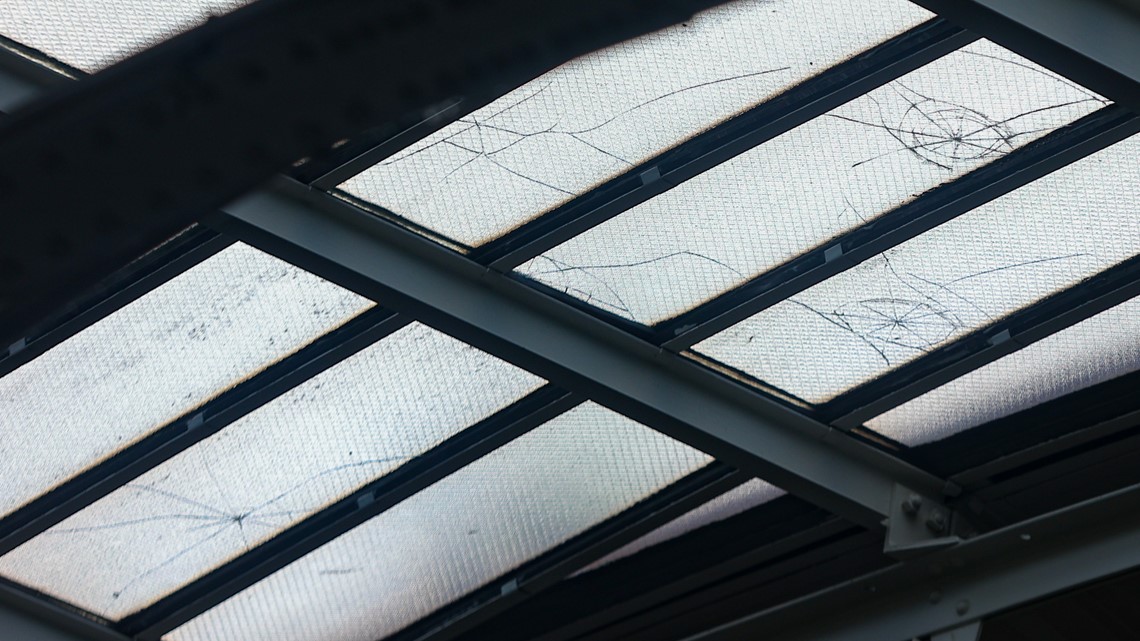 Softball-sized hail breaks through glass panels at French Lick Resort ...