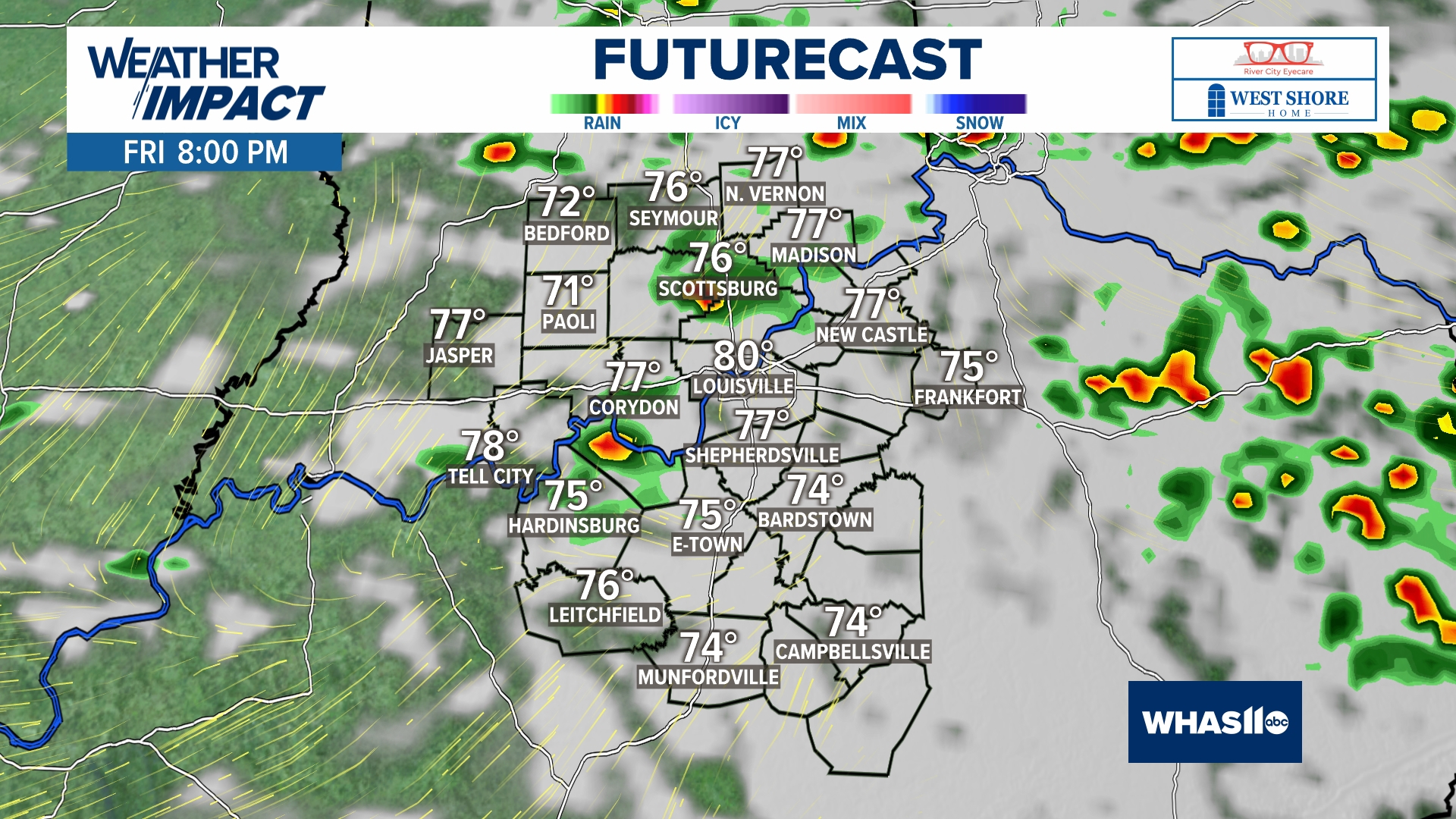 Tracking severe weather in Louisville-area Friday; Timing out threats ...