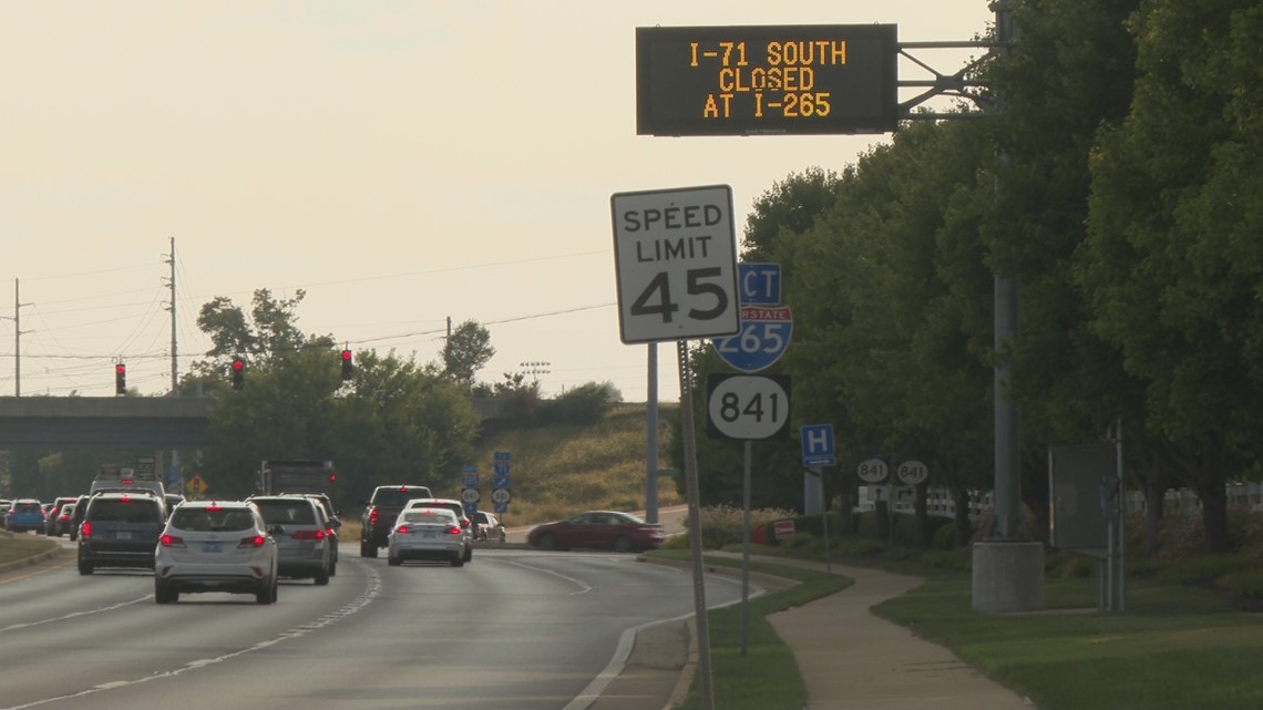 Here's how drivers are navigating the I-71 South closure | whas11.com