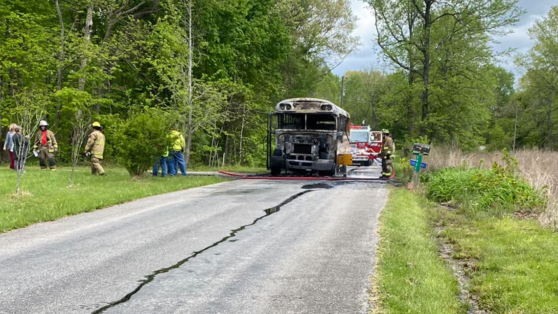 No injuries after school bus fire in southern Indiana | whas11.com