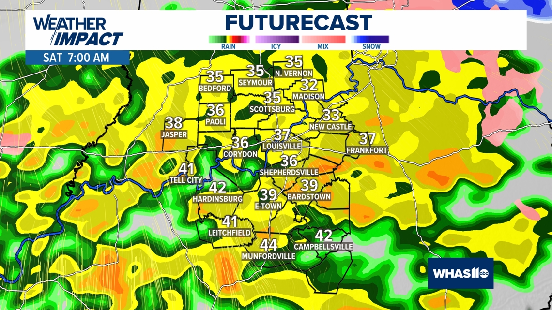 Live Louisville weather radar: Track rain over Kentucky and southern ...
