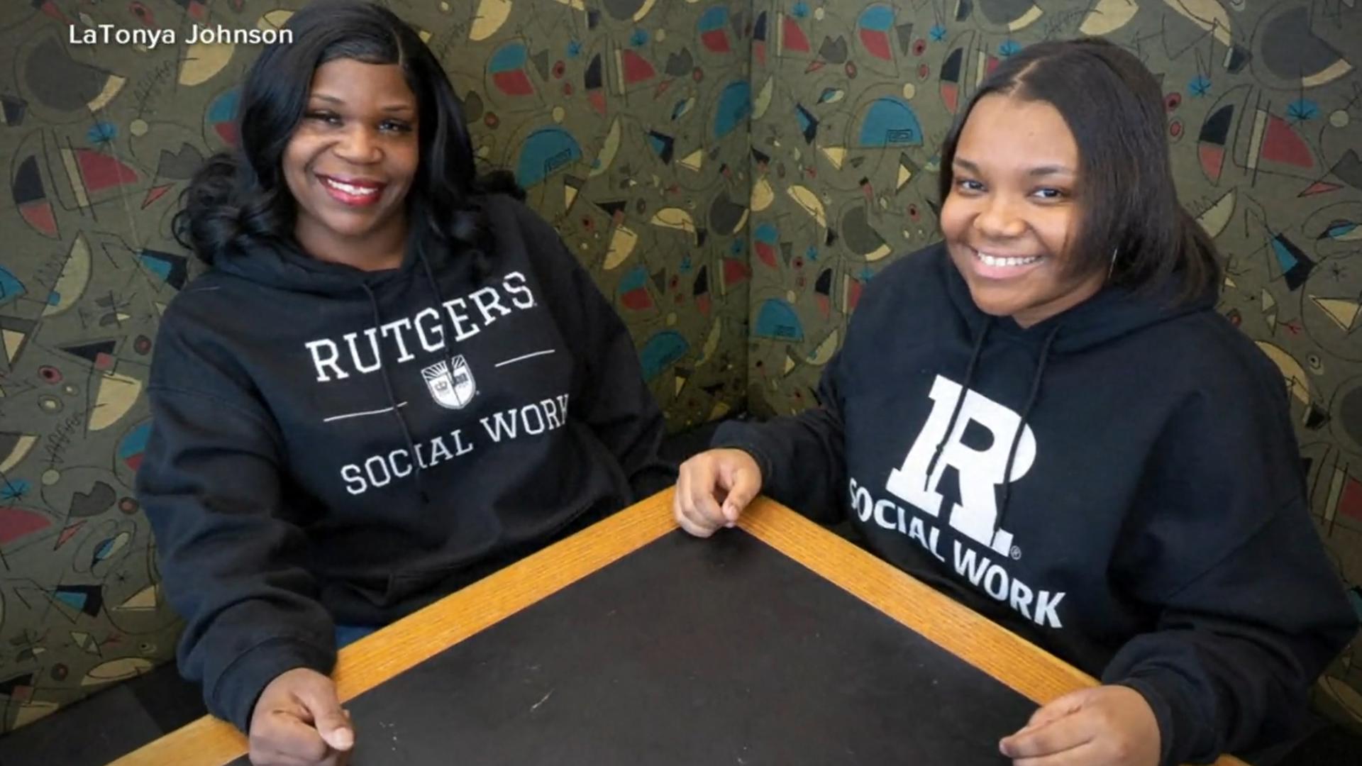 Double graduation for mother of 6 and her daughter on Mother's Day ...