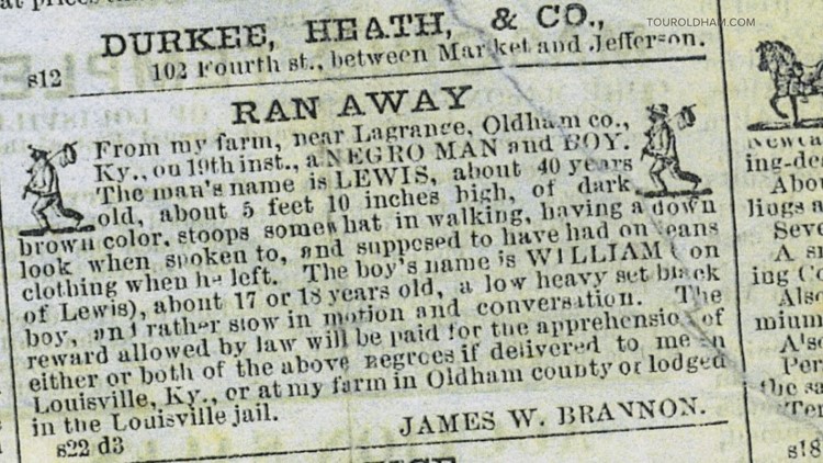 Kentucky & the Underground Railroad: The Mounts in Oldham County ...