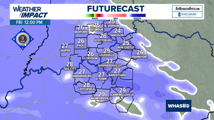 Here's when snow will start on Friday | Louisville weather forecast ...