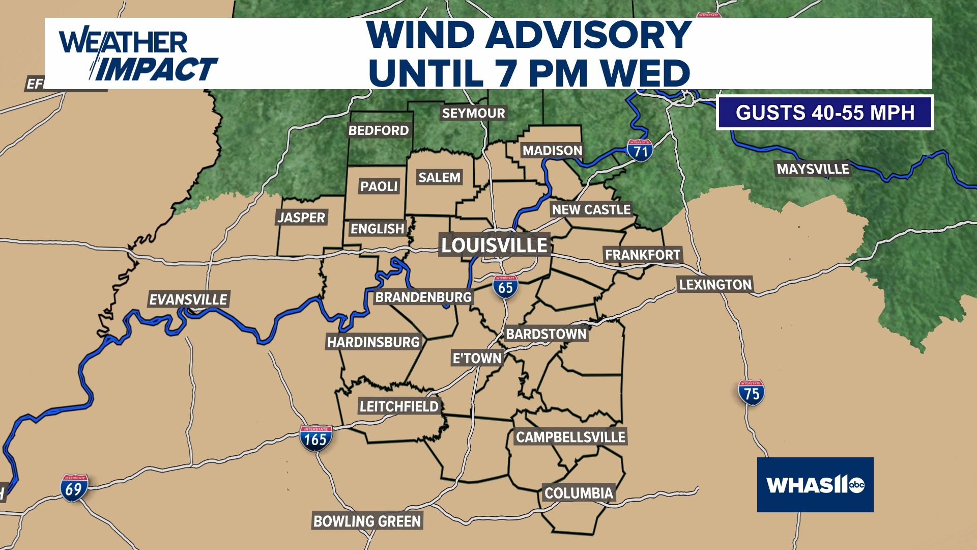 Strong storm system heading to Kentucky, Indiana | whas11.com