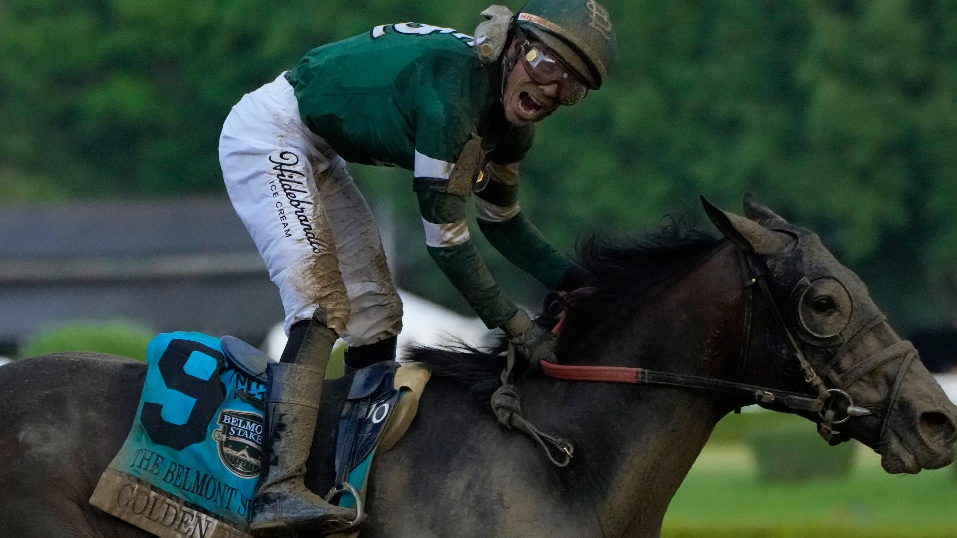 Golden Tempo comes from behind to win 158th Belmont Stakes | whas11.com