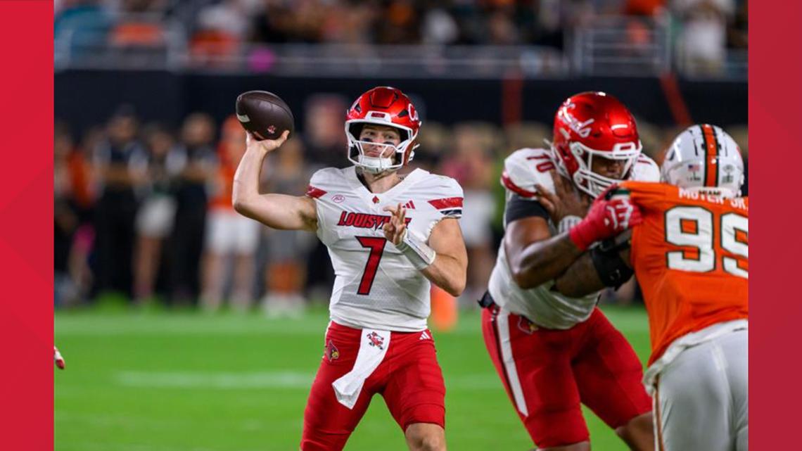 Louisville stuns Miami, enters AP top 25 after dramatic win | whas11.com