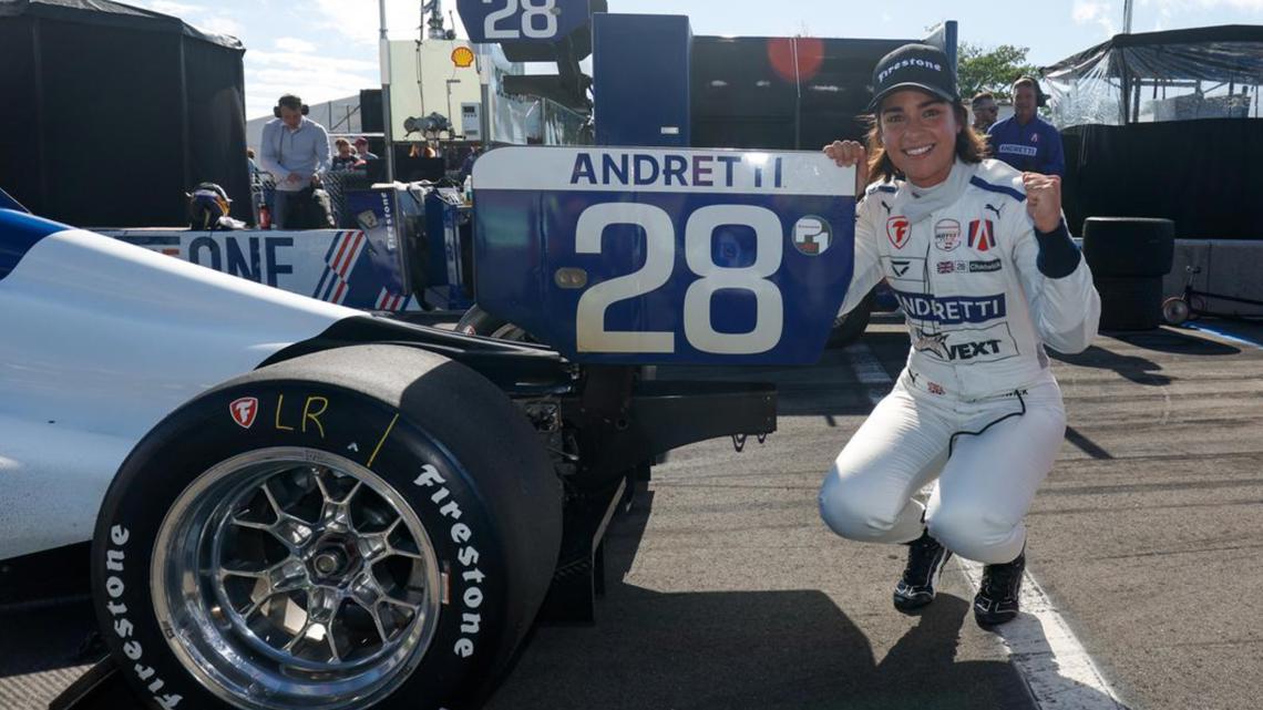 Jamie Chadwick wins pole of Indy NXT race at Road America | whas11.com
