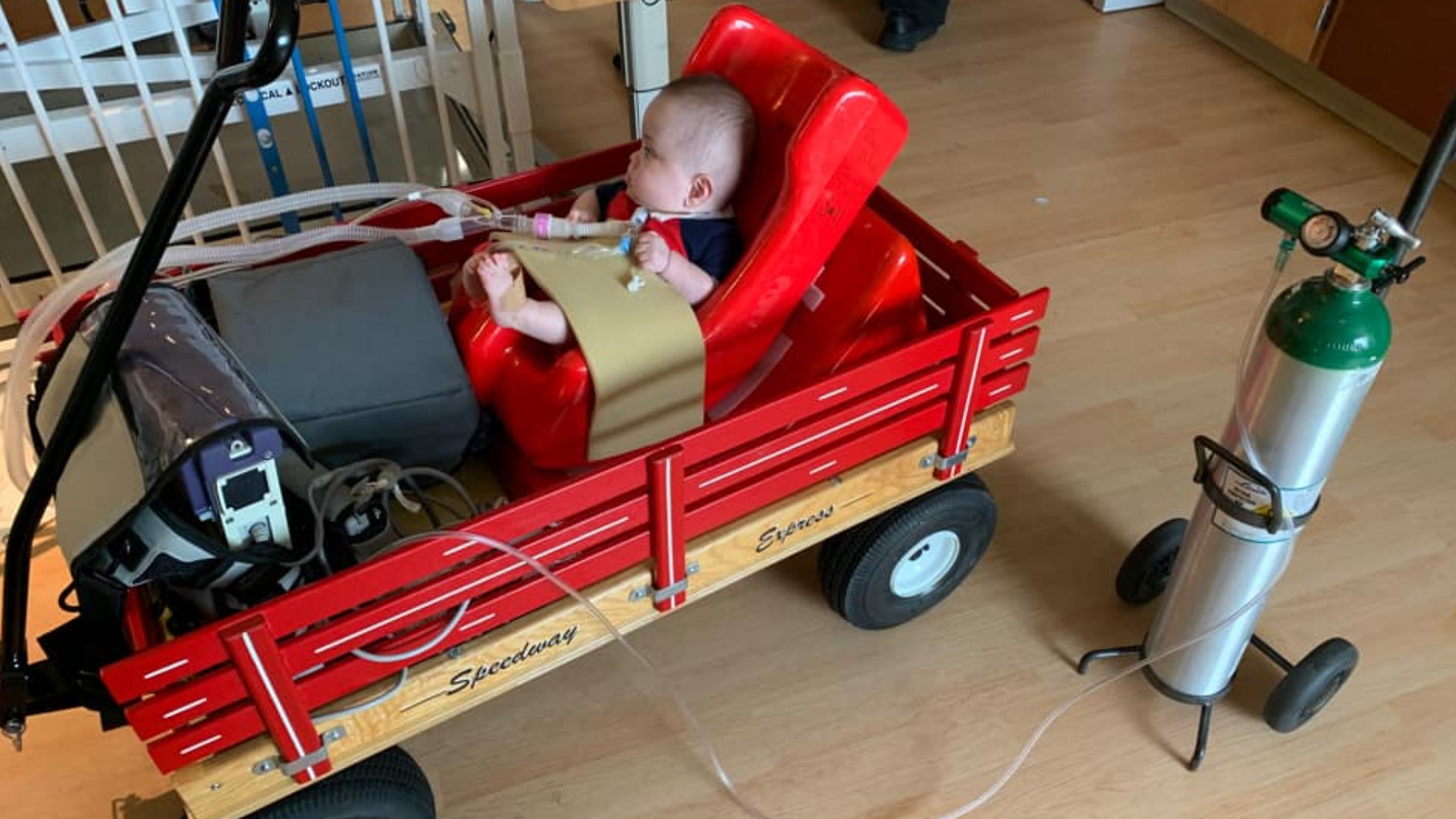 Thief steals Riley Hospital wagon from 2-year-old Columbus boy | whas11.com
