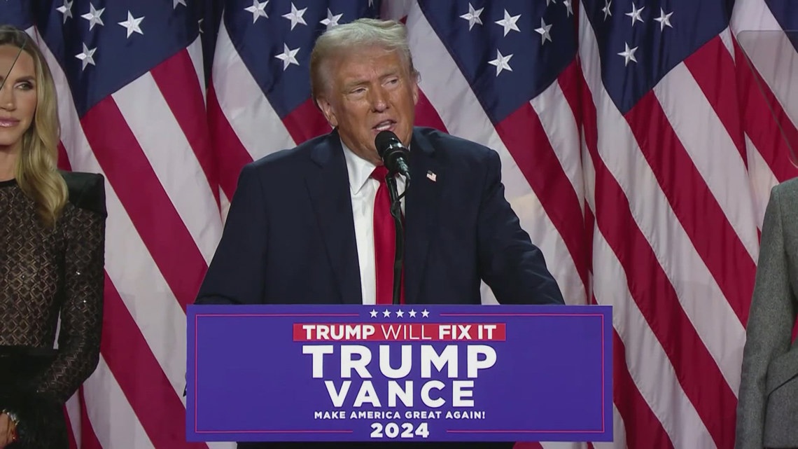 Trump says he will fight for 'every citizen' during victory speech ...